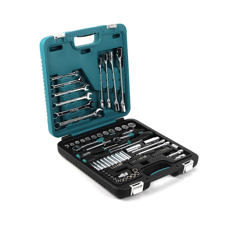 Kamasa 3/8" + 1/4" mm Socket wrench set, 84 parts, MM